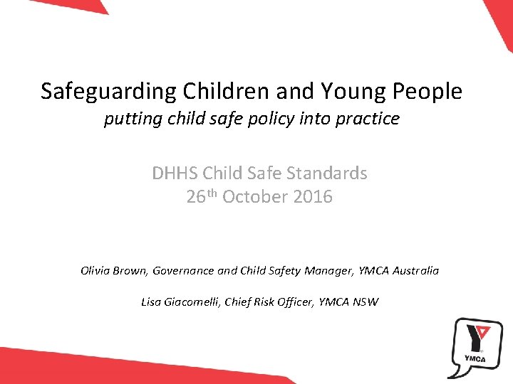 Safeguarding Children and Young People putting child safe