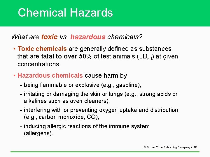 Environmental Hazards and Human Health Chapter 19 see
