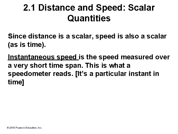 Lecture Outline Chapter 2 College Physics 7 th