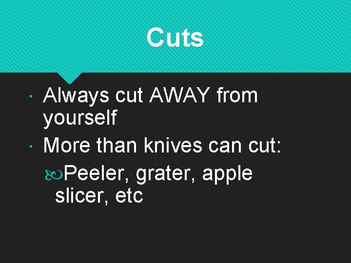 Kitchen Safety FACS 7 Mrs Otos Burns Be