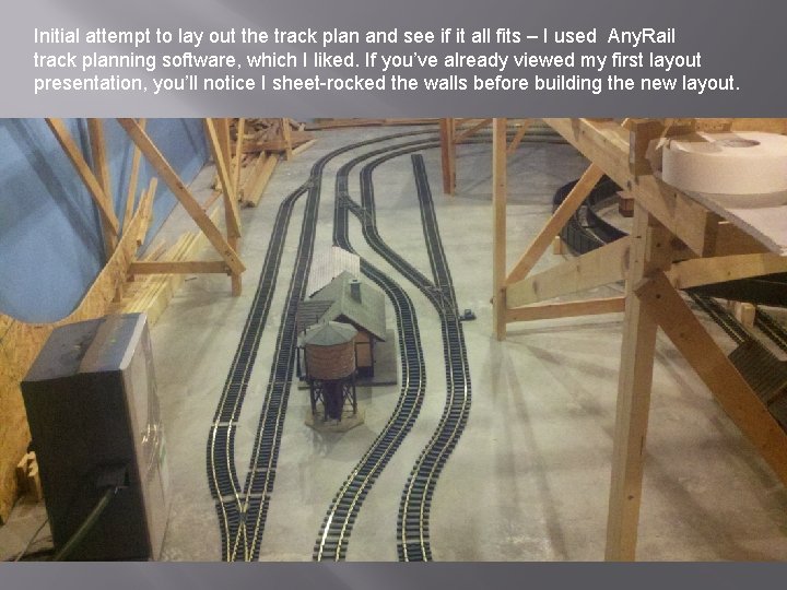ANDYS REDESIGNED INDOOR G SCALE LAYOUT 30 X