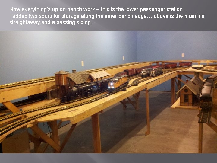 ANDYS REDESIGNED INDOOR G SCALE LAYOUT 30 X