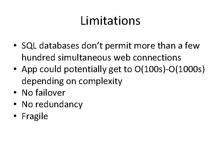 Scaling and optimizing th November 14 2019 Course