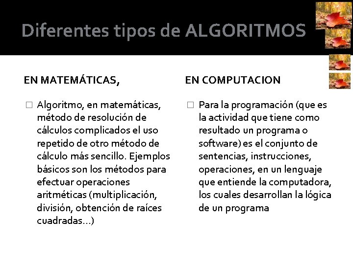 Sabes Que es un ALGORITMO Luisa mara Martnez