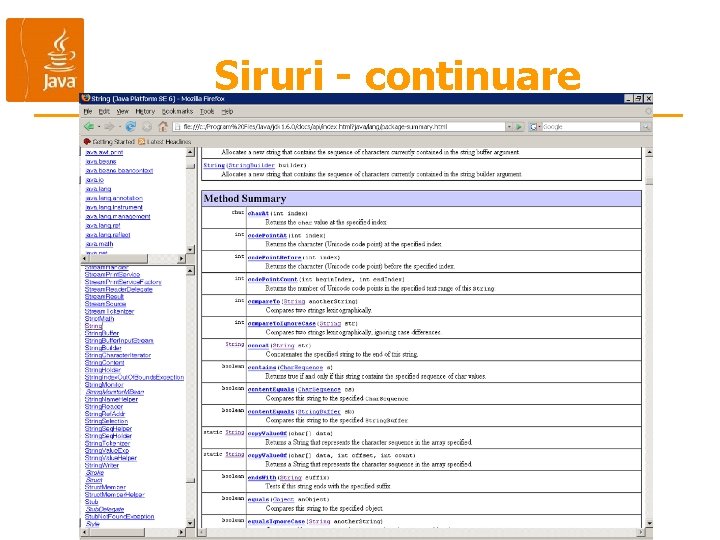 Java Tablouri si siruri Tablouri n n n