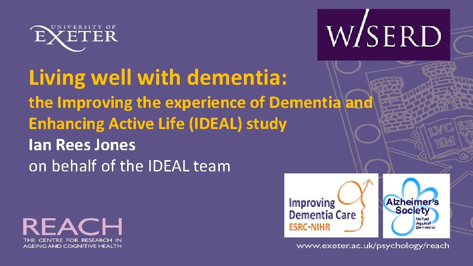 Living well with dementia the Improving the experience