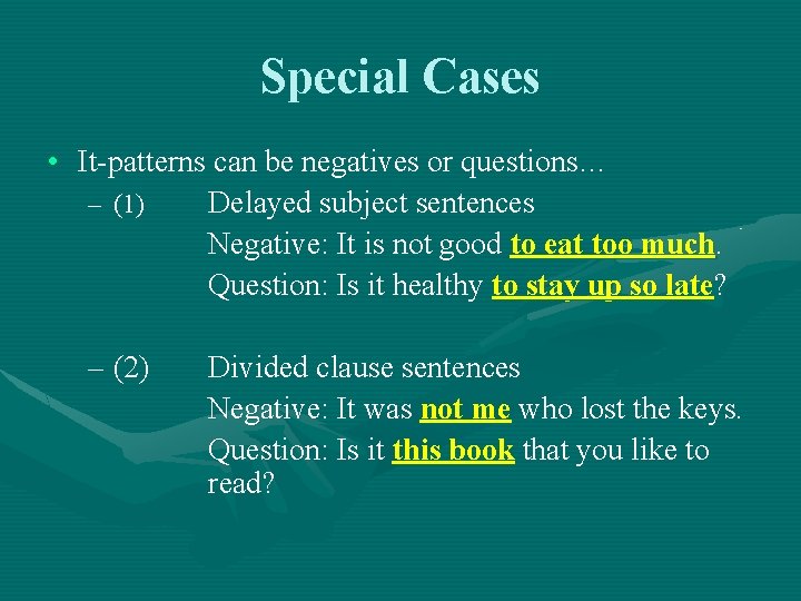GrammarinDepth Itpatterns Use of English Introduction Special clause