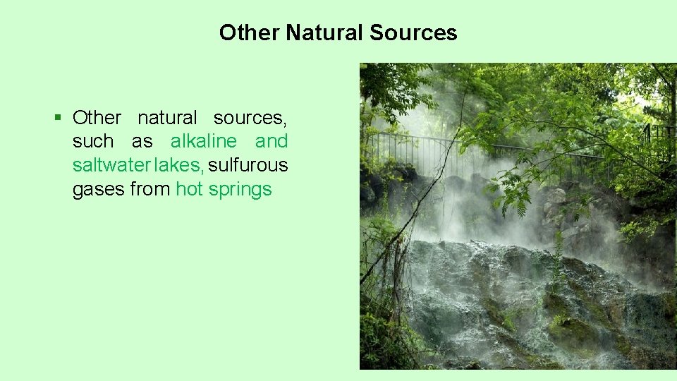 Sources of Air Pollution Sources of Air Pollution