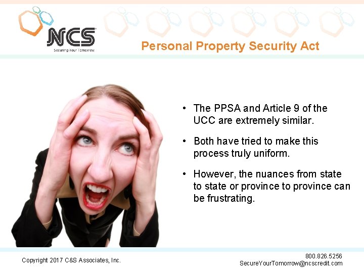 Welcome to the NCSWCA Series Todays Presentation Secured