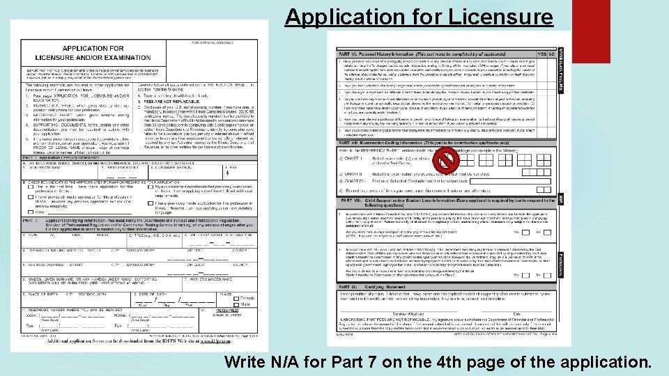 ILLINOIS LSW APPLICATION INSTRUCTIONS AND INFORMATION LSW Required