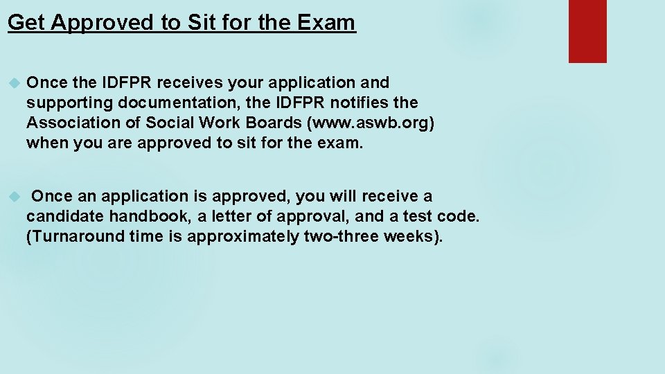 ILLINOIS LSW APPLICATION INSTRUCTIONS AND INFORMATION LSW Required