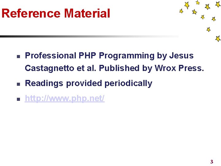 Web Design Development PHP 1 CHAPTER 1 Introduction
