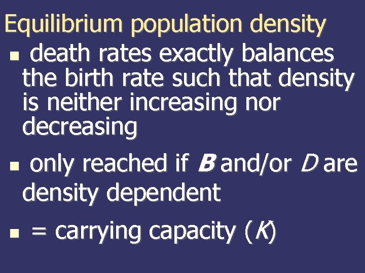 Population Ecology Population potentially interbreeding and interacting ...