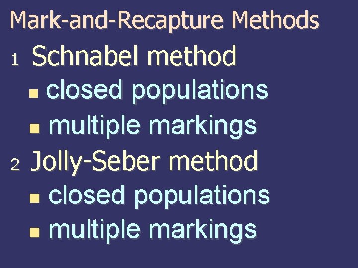 Population Ecology Population potentially interbreeding and interacting ...