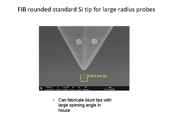 Testing scanning probes for PE THz EPR microscopy