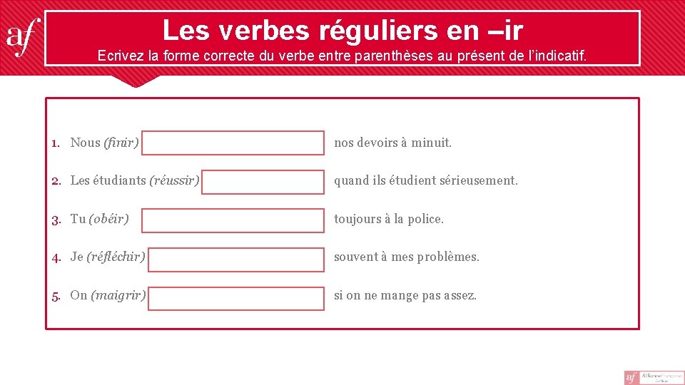 Exemple dactivits Exemples dactivits utiliser pour animer une