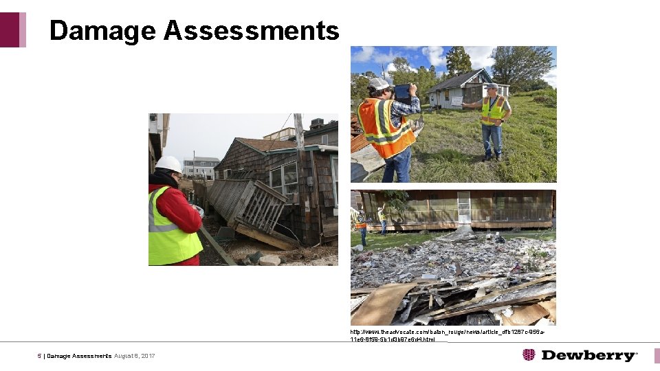 Damage Assessments Catherine Bohn Damage Assessments 2 Damage