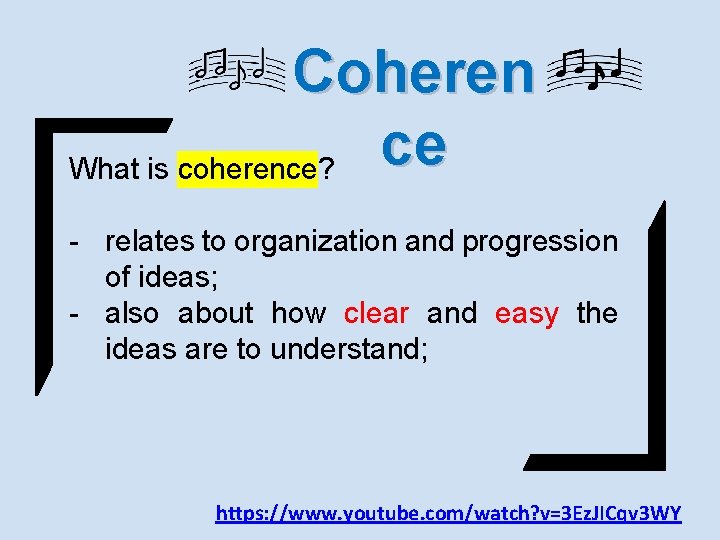 COHESION AND COHERENCE Teacher Cristiane de Brito Cruz