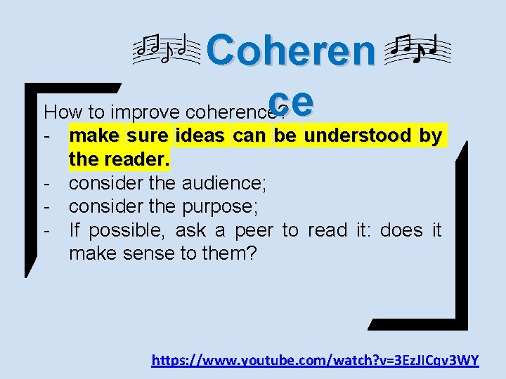 COHESION AND COHERENCE Teacher Cristiane de Brito Cruz