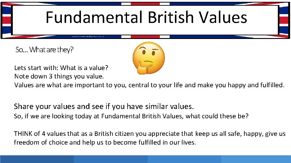 Fundamental British Values So What are they Lets