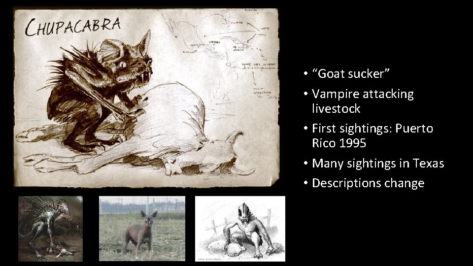 American Monsters the creepy scary shocking bizarre creatures