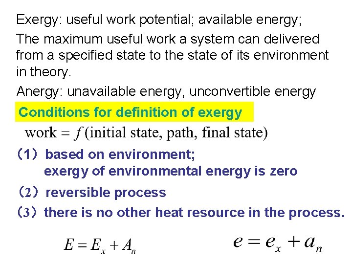 5 Exergy 5 1 Introduction Evaluation of heat