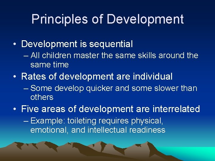 Children Objective 5 Ages and Stages Areas of