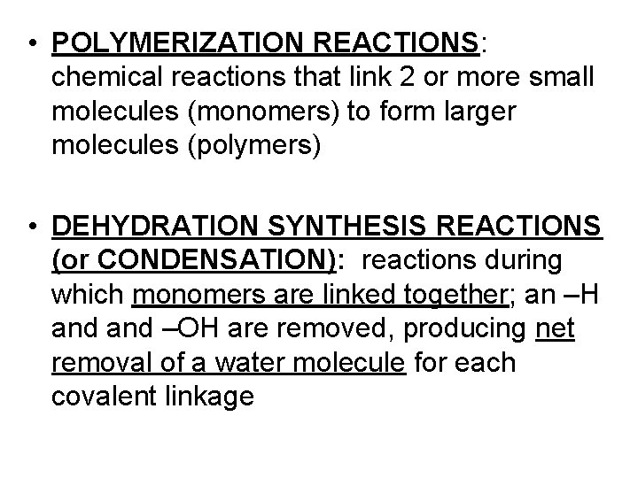 NOTES 2 3 part 1 Macromolecules Carbs Lipids