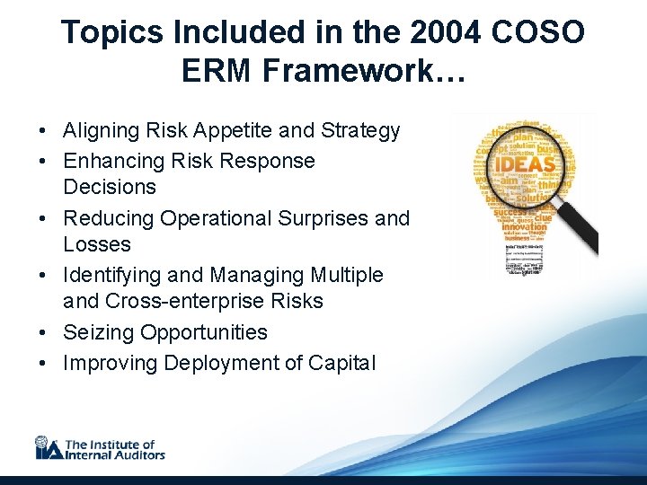 COSOs New ERM Exposure Draft What You Should