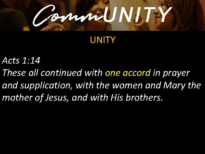 Community a people who are considered a unit