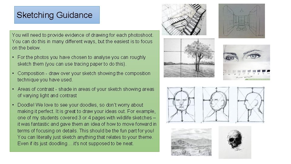 Photoshoot plan and Sketching Why do we need
