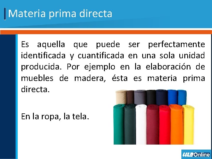 Contabilidad Conceptos bsicos de costos Costo de produccin