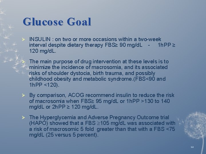 Insulin Treatment of Patients with Gestational Diabetes Mellitus