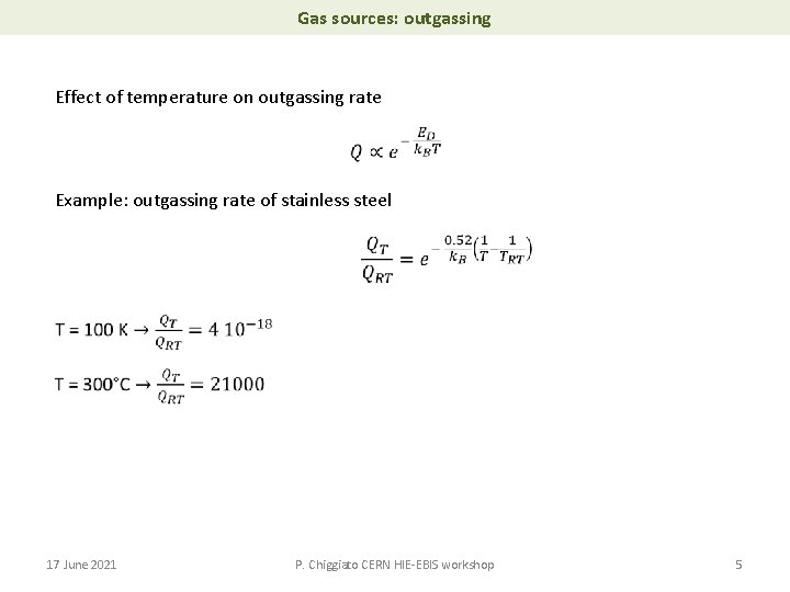 HIEEBIS Workshop Vacuum Aspects and Recommendations Paolo Chiggiato