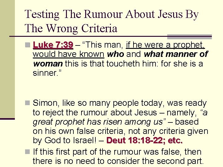 The Rumour About Jesus Luke 7 17 And