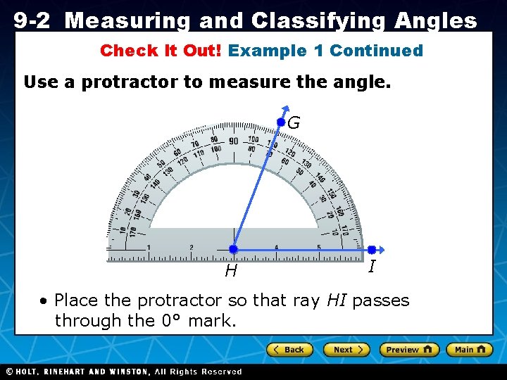 9 2 Measuring and Classifying Angles Preview Warm