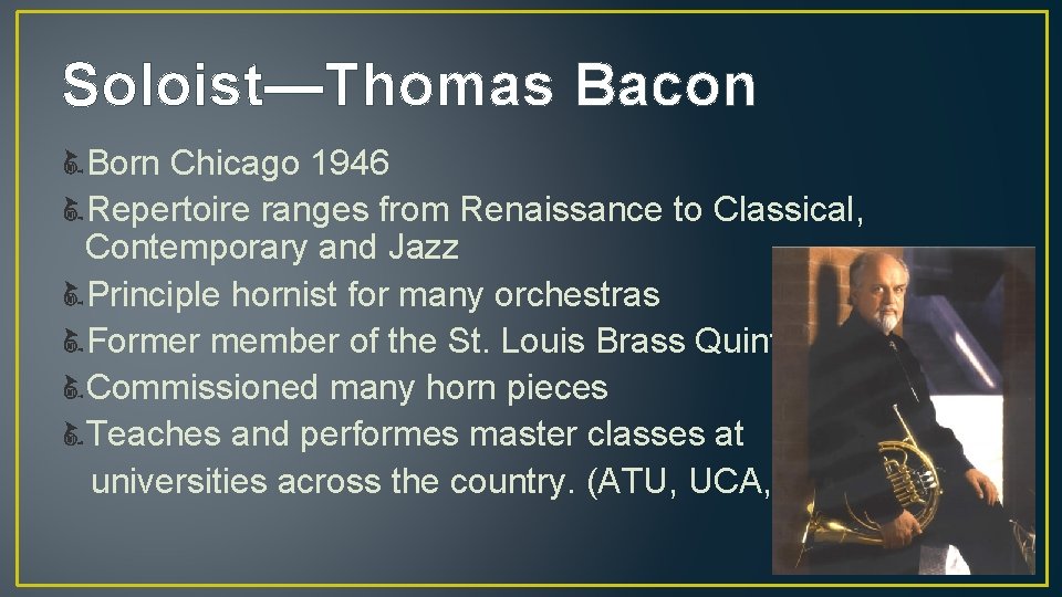 The Flipside Thomas Bacon Introduction Heavy brass introduction
