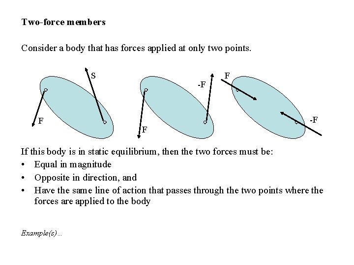 EGR 280 Mechanics 3 RigidBody Statics Static Equilibrium