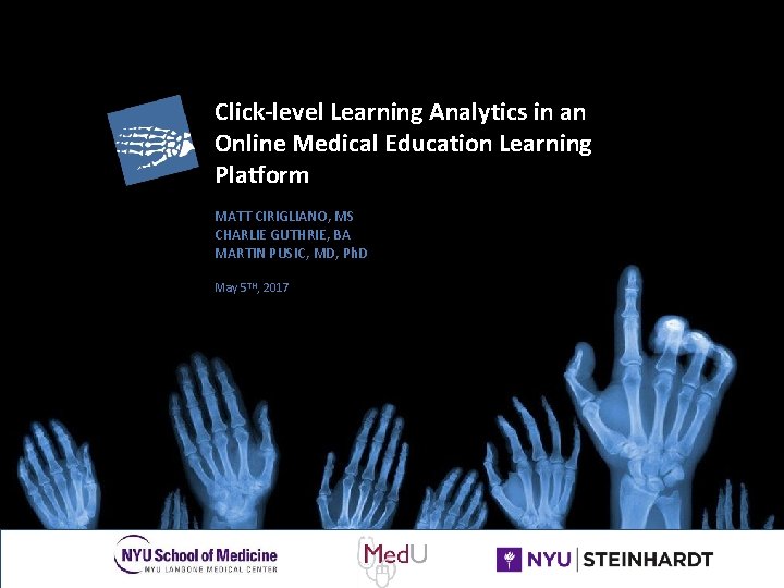 Clicklevel Learning Analytics in an Online Medical Education