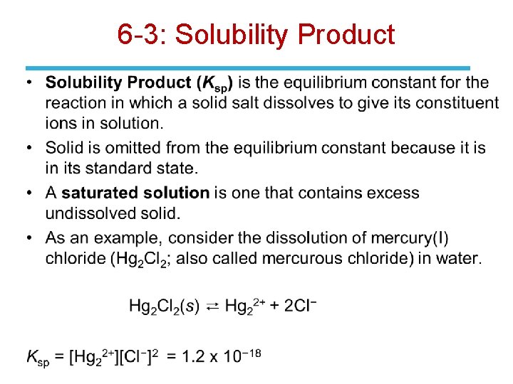 Chapter 6 Chemical Equilibrium Overview The Equilibrium Constant