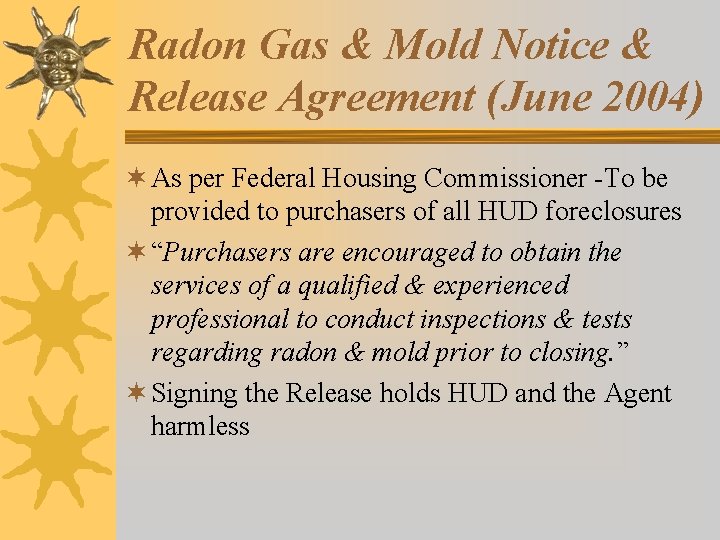 The Facts About INDOOR RADON EXPOSURE 2006 Radon