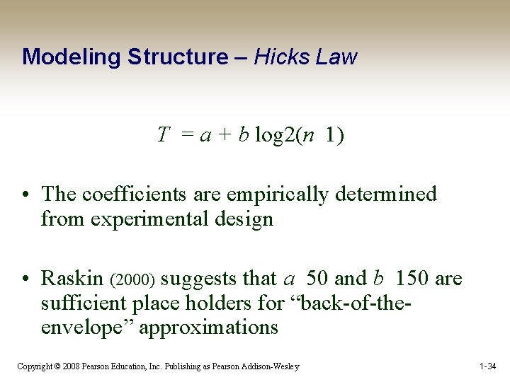 Keyboard Level Model KLM The KLM is a