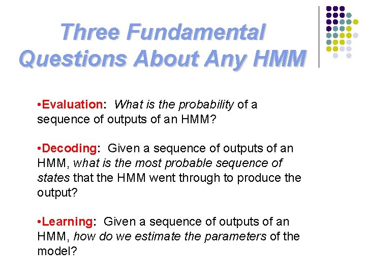 Hidden Markov Models BIOL 337STAT 337437 Spring Semester