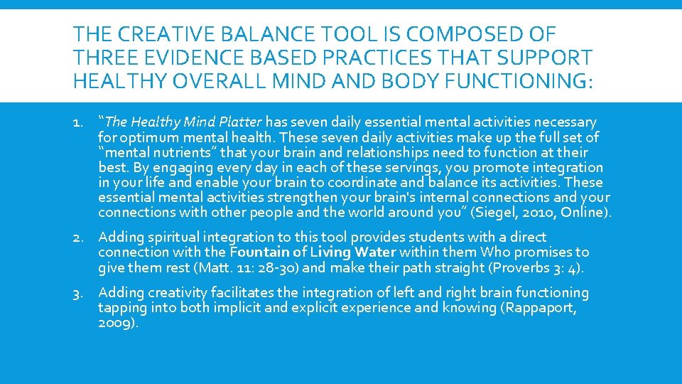 THE CREATIVE BALANCE TOOL LISA SOSIN PHD LPC