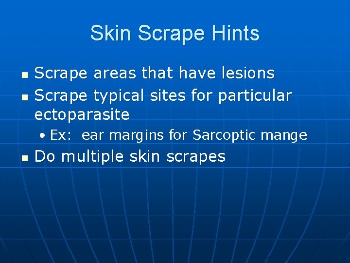 Skin Scrapes and Their Parasitic Friends Clinical Pathology