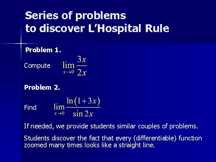 Learning More by Solving Series of Problems Martin
