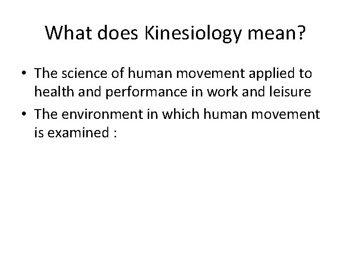 BIOMECHANICS LETS GET MOVING or at least figure