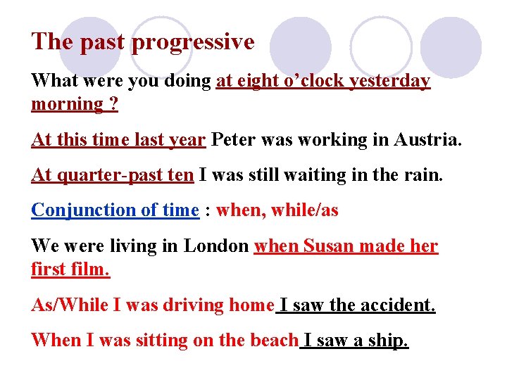 l The present simple tense l Adverb of