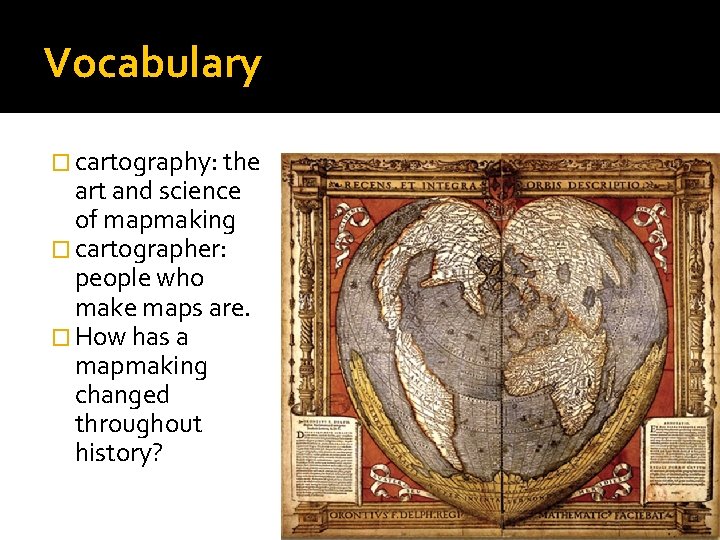 Week 5 Map Skills Vocabulary compass rose shows