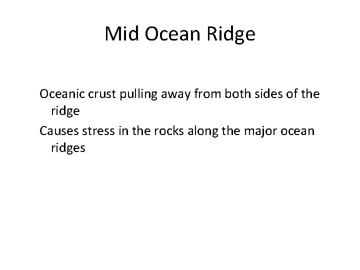 Earthquakes Vibrations of the earths crust Occur when